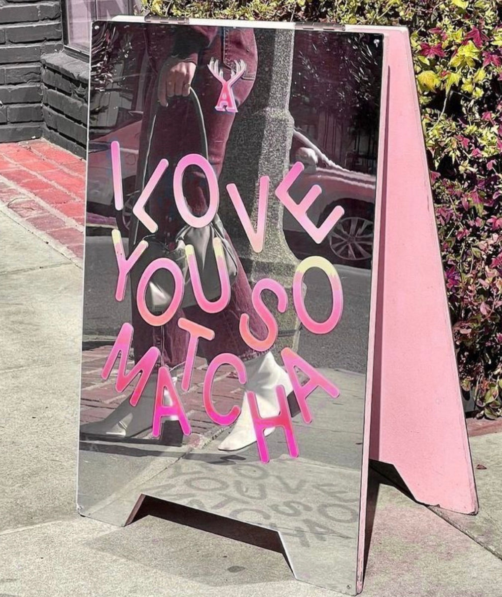 Acrylic Mirror Sign – Mix Event Rentals